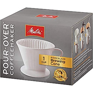Melitta Porcelain #2 Cone Brewer, White
