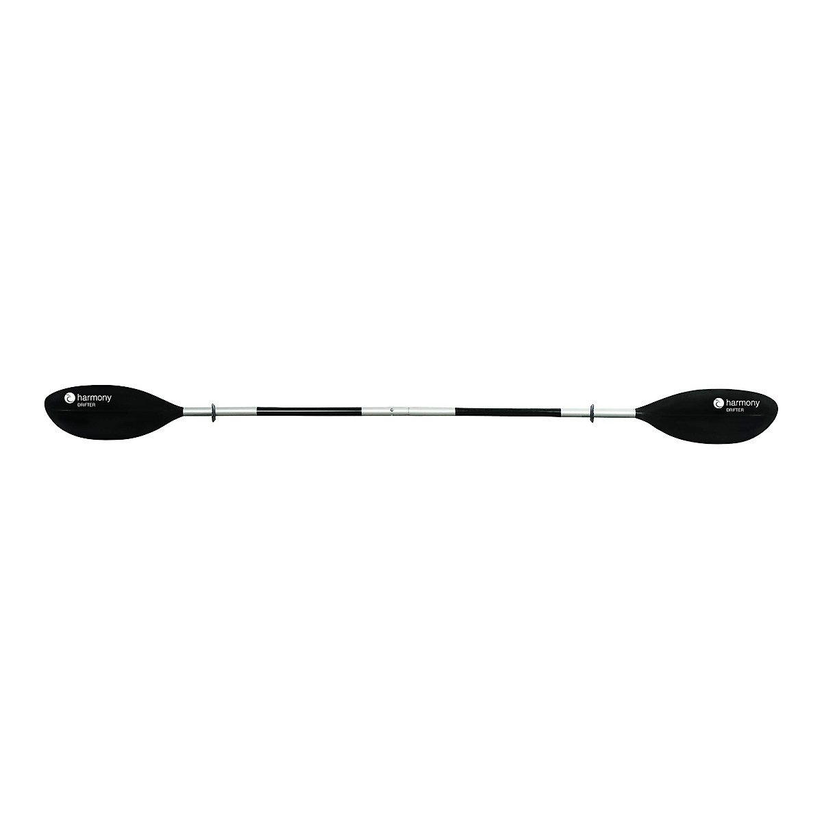 Harmony Gear Drifter Kayak Paddle | 1 Piece Shaft | 60 Degree Offset | Black | 235 cm