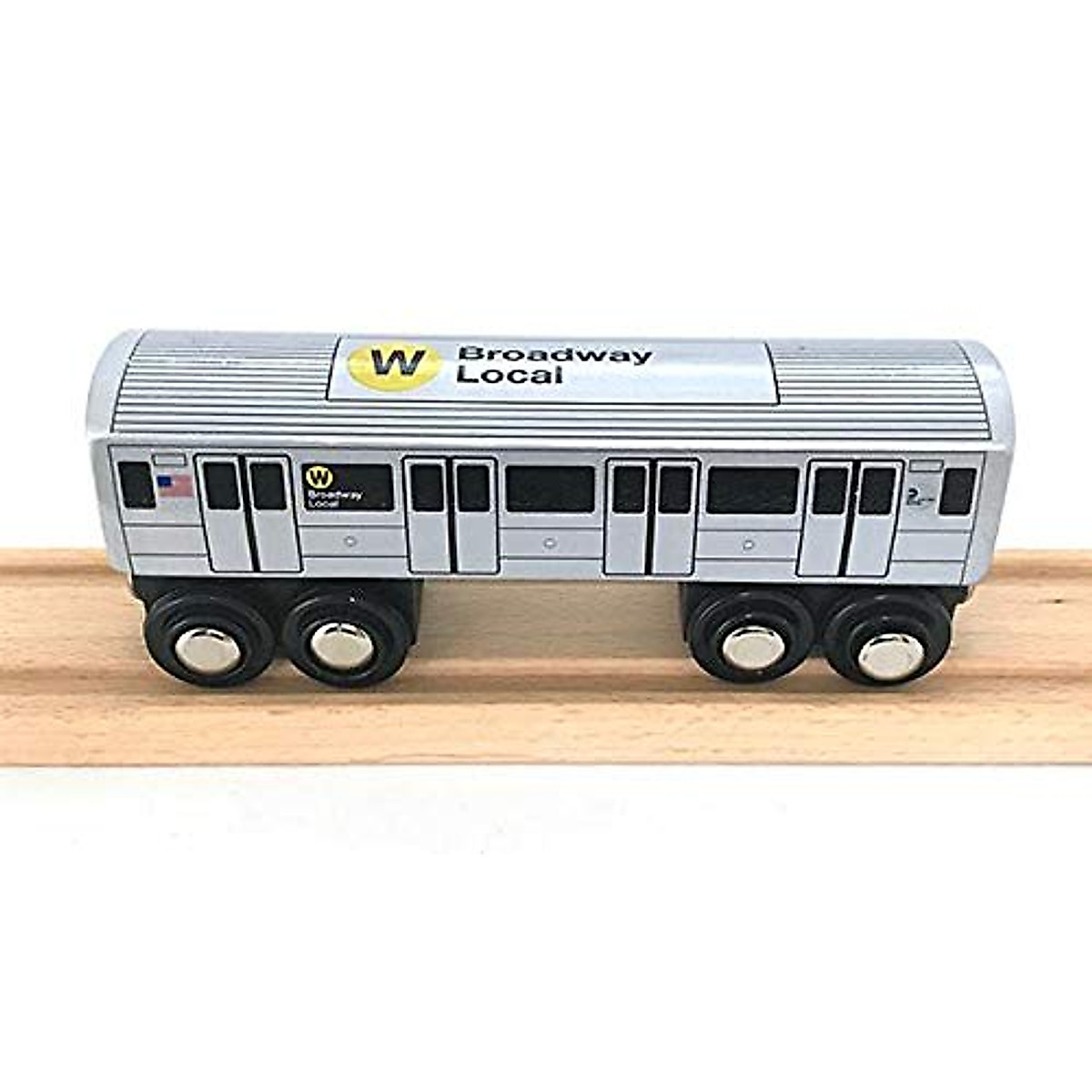 Munipals MP01-110W Wooden Subway W Train NYC MTA NYC Broadway Local R46 Car