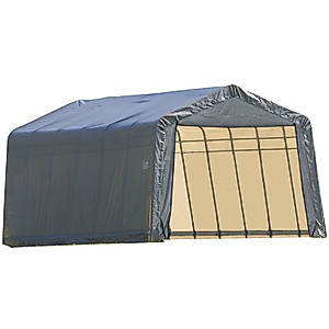 ShelterLogic 71434 Grey 12'x20'x8' Peak Style Shelter