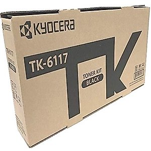 Kyocera 1T02P10US0 Model TK-6117 Black Toner Cartridge For use with Kyocera ECOSYS M4125idn and M4132idn A3 Black & White Multifunctional Systems, Up to 15000 Pages Yield at 5% Average Coverage