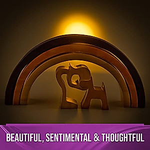 Capti Rainbow Bridge Dog Memorial Gifts, Cat Memorial Gifts - I'll Meet You at The Rainbow Bridge - Pet Loss Gifts, Bereavement, Sympathy Keepsake Dog Mom, Dog Dad for Loss of Pet (Dog and Mom)