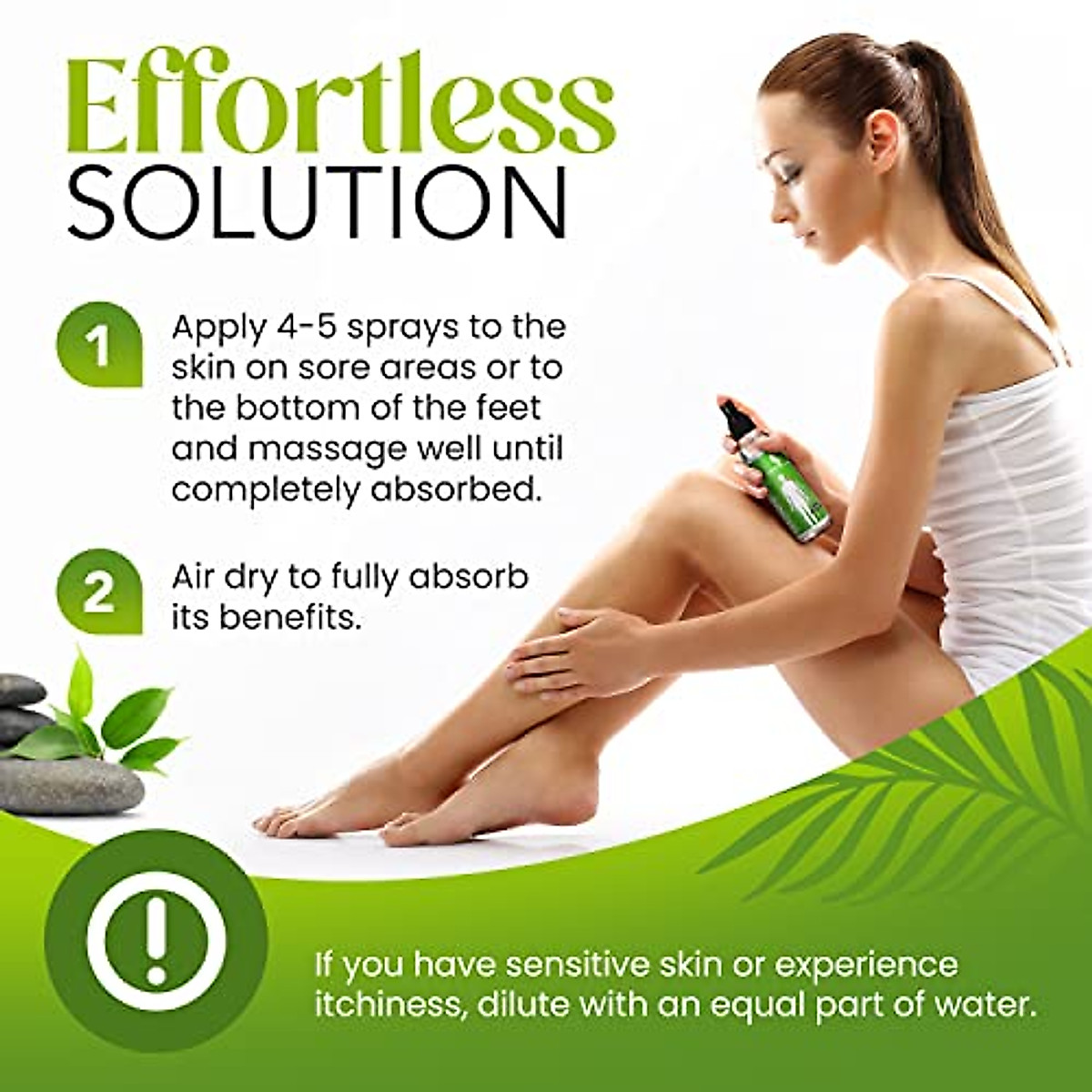 Magnesium Oil Spray - Large 8oz Size - Extra Strength - 100% Pure for Less Sting - Less Itch - Essential Mineral Source - Made in USA