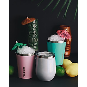 Corkcicle Tumbler | Triple Insulated Stainless Steel Travel Cup with Shatterproof Lid | Reusable (Gloss Rose Quartz, 12oz / 355ml)