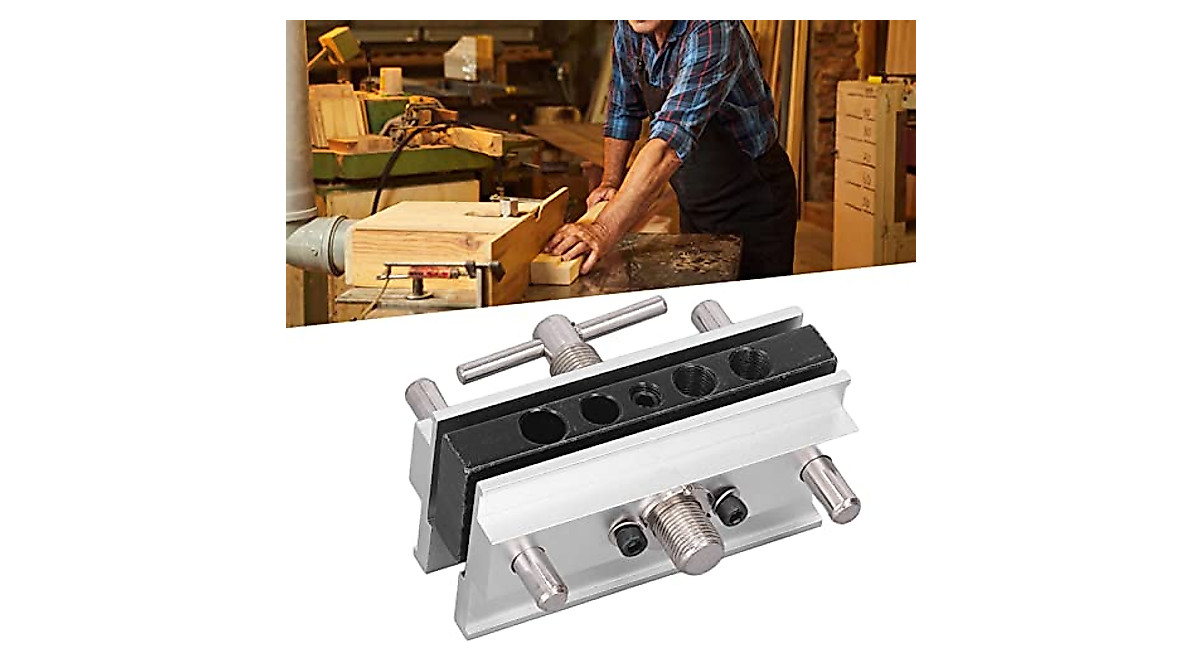 Self Centering Dowel Jig Kit for Precise Woodworking & Joints