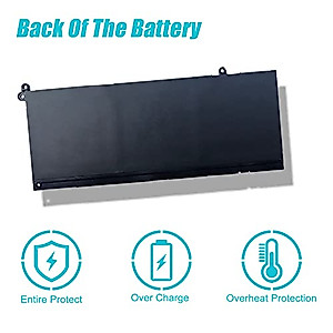 TsuLin G91J0 Laptop Battery Compatible with Dell Latitude 3320 3420 3520 Inspiron 5410 5418 3510 3511 3515 5515 Vostro 5510 5515 Series V6W33 0WV3K8 0VKYJX 0MVK11 0XDY9K 0PG8YJ 0927N5 0MGCM5 0FH3K2