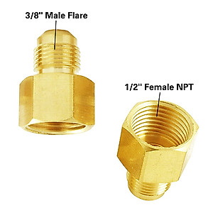 MOFLAME 4 Feet High-Pressure Propane 0-20 PSI Adjustable Regulator Hose Assembly with LP 1/2" Air Mixture Valve for Liquid Propane Fire Pits，Fireplace