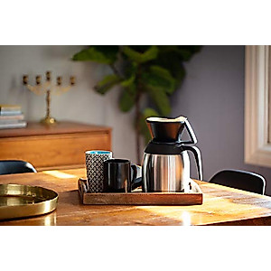 Melitta Pour-Over Coffee Brewer & Stainless Steel Carafe Set with Coffee Filters, 60 Ounce Set