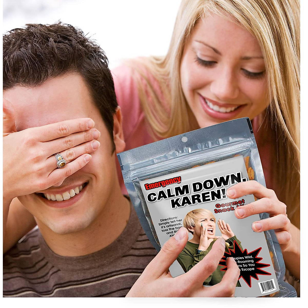 Calm Down Karen Trail Mix - Gourmet Spicy Snack Blend for Women Karen Survivors - Funny Karen Gifts Adult Stocking Stuffers - Gag Christmas Gifts for Teens - American Made Gifts - Manager Gifts