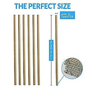 Reli. 400 Pack Paper Straws (Kraft Brown) | Paper Straws for Drinking - Disposable, Biodegradable/Eco-Friendly | Brown Drinking Straws for Crafts, Party Decoration/Supplies, Restaurants, Juice