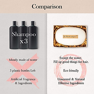 mimosu Rice Water for Hair Growth Shampoo and Conditioner, 2 in 1 Fermented Rice Water Cleansing Shampoo Bar & Conditioning DIY Kit, Curly Girl Method, Self Care Products