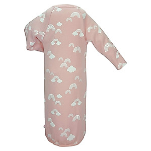 Babysoy Organic Modern Solid Bundler/Gown (6-12 Months, Rainbow)