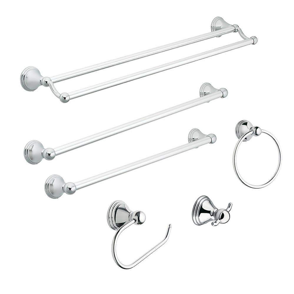 Moen DN8403CH Preston Double Robe Hook, Chrome