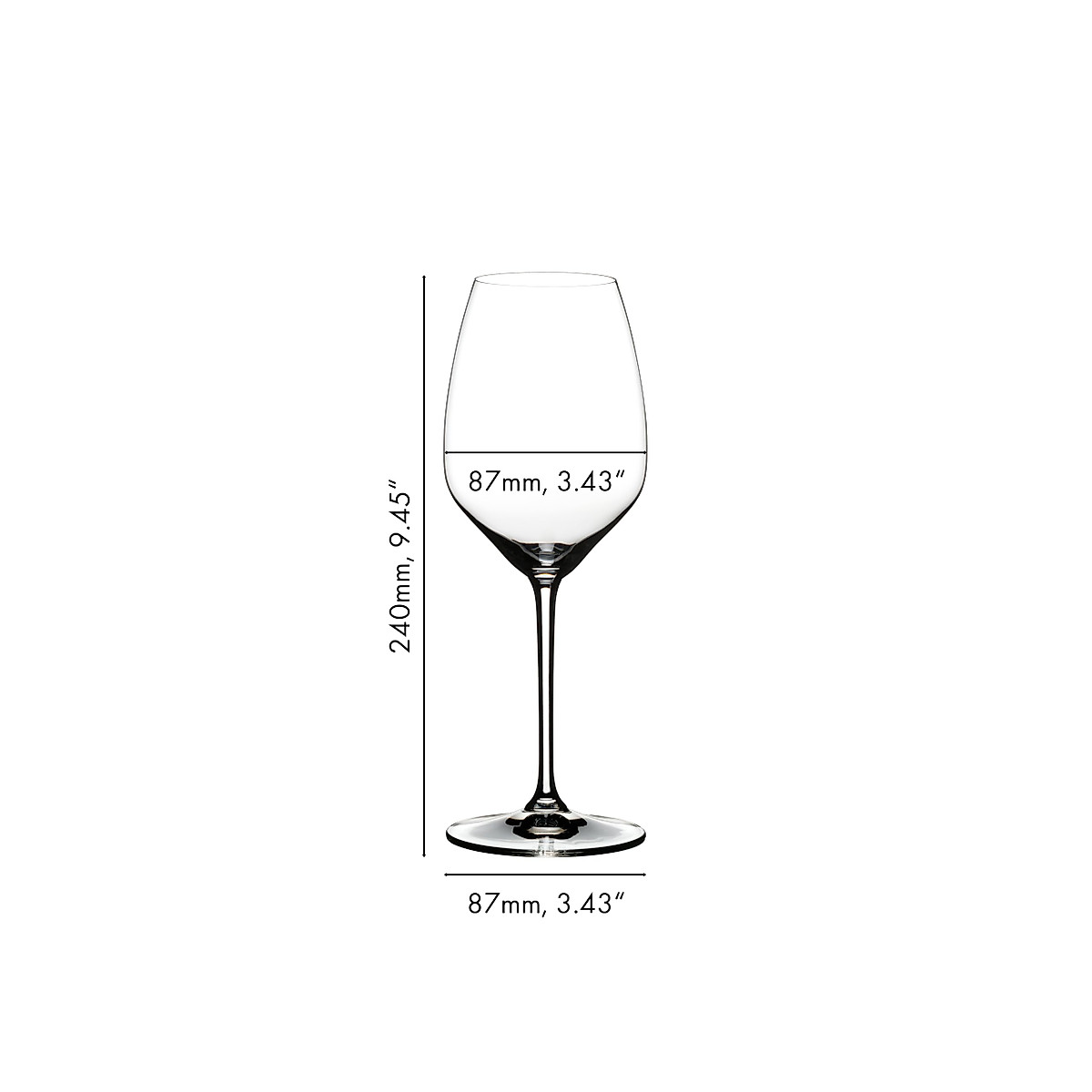 Riedel Extreme Riesling Wine Glass, Set of 4, Clear