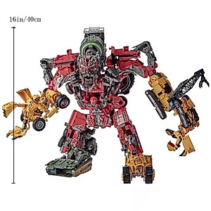 TJAYS Transformer Toys, Studio Series 69 of The Fallen Construction Devastator Scavenger Scrapper Overload Hightower KO Action Figure Robot Model (Color : Full Set (8 Pcs with Box))