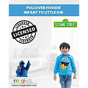 Sesame Street Cookie Monster Toddler Boys Fleece Pullover Hoodie 5T