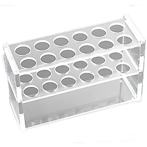 Preamer 12 Sockets Clear Acrylic Test Tube Rack for 10ML Test Tubes