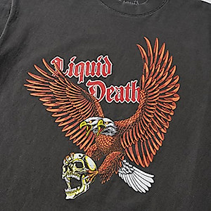 Liquid Death Ride or Die T-Shirt, X-Large Charcoal