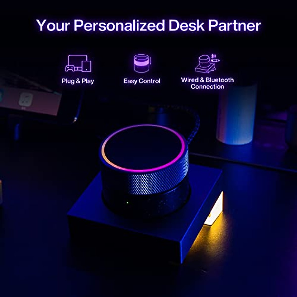 Angry miao CYBERBLADE Wireless Gaming Earbuds, Active Noise Cancelling Bluetooth Earbuds with Microphone, 36ms Low Latency Earphone for PC, PS4, PS5, Switch, iPhone, Android