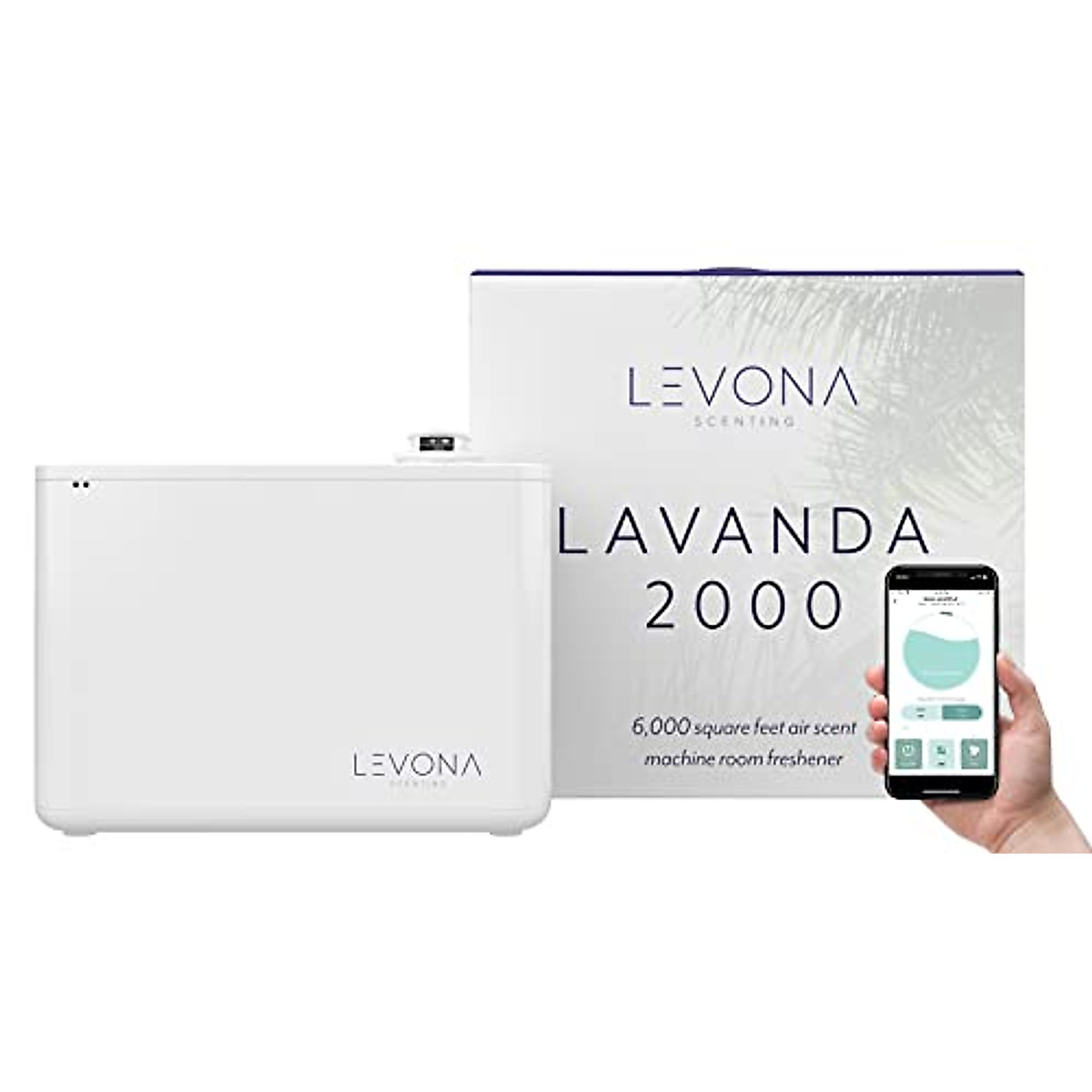 Levona Scent Lavanda: 6000 SQFT HVAC Diffuser Waterless Diffuser Scent Air Machine for Office, Hotel & Home Scent Diffuser - Fragrance HVAC Scent Diffuser + Remote Control App (Scent Sold Separately)
