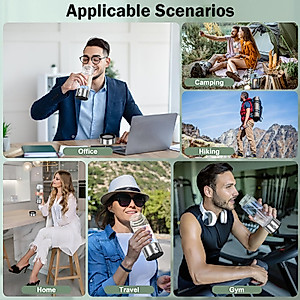 Hydrogen Water Bottle, 2024 Portable Hydrogen Water Generator with Advanced SPE PEM Technology, High-Efficiency Water Ionizer for Office, Travel, Fitness & Everyday Hydration, 420ml