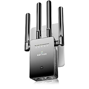 WiFi Extender Signal Booster for Home - 2023 Release Up to 9956 sq.ft Coverage - Long Range Wireless Internet Repeater and Signal Amplifier with Ethernet Port - 1 Tap Setup