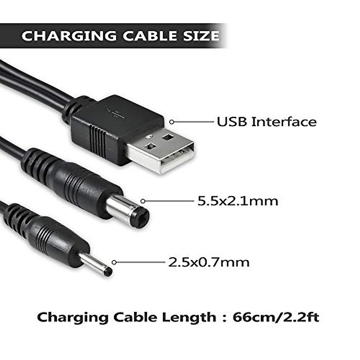 Paipaitek Shock Collar Charger Replacement, Compatible with Flittor, Petsafe, PetSpy, PetTech, PET998, Pettrainer Dog Shock Collars & Other Training Systems