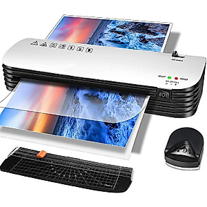 Merece Laminator - 4 in 1 A4 Thermal Laminator Machine, Personal Laminator for Home Use School Teachers Office Card Classroom, 9 Inches Small Hot Cold Lamination Machine with 30 Laminating Pouches