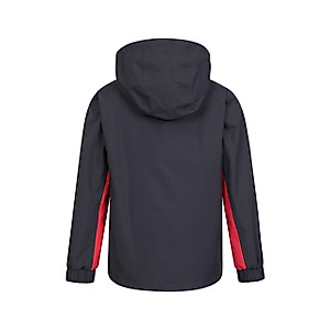 Mountain Warehouse Cannonball III Kids 3 in 1 Waterproof Jacket Grey Kids 7-8 Yrs (116-128 cm)