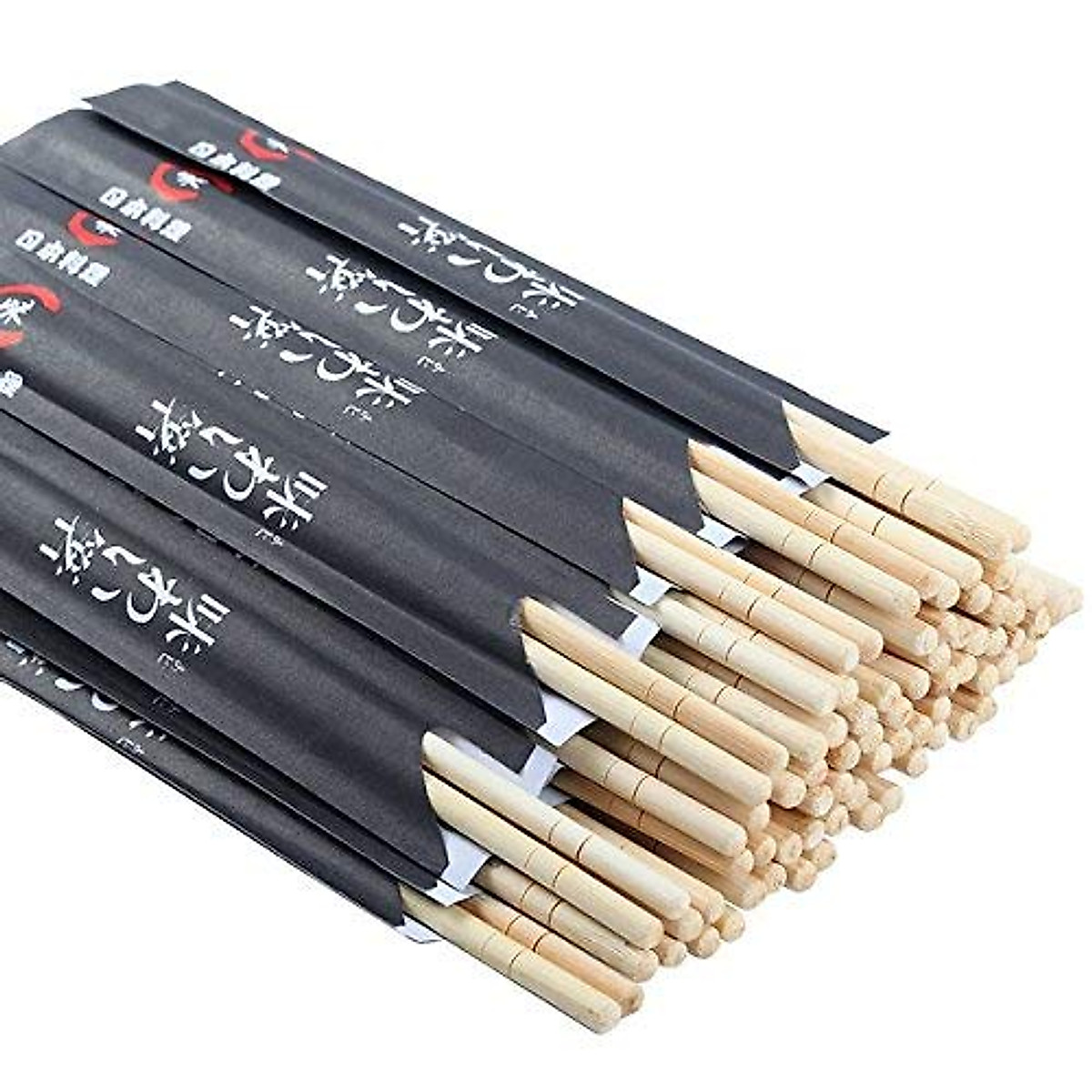 Disposable Chopsticks Pack of 40 Pair, 9" Japanese Style Sleeved Sushi Chopsticks by Gmark GM1038A