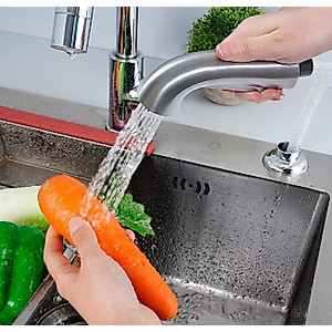 Kitchen Sink Sprayer Replacement for Delta Faucet RP53880SS Kitchen Faucet Sprayer Replacement for Delta Faucet Side Sprayer Replacement, Hose Not Included, Brushed Nickel