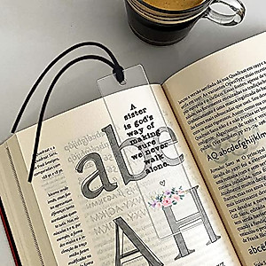 Thank You Gifts - A Sister is God's Way of Making Sure We Never Walk Alone Inspirational Bookmark Gifts for Women Girls Lovers Daughter Book Sister Friendship - Inspirational Bookmark