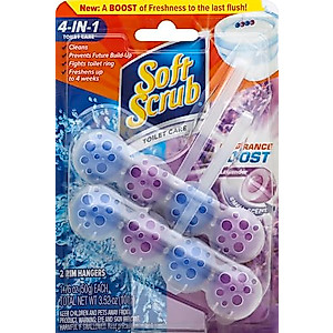 Soft Scrub 4-in-1 Rim Hanger Toilet Bowl Cleaner, Lavender, 2 Count