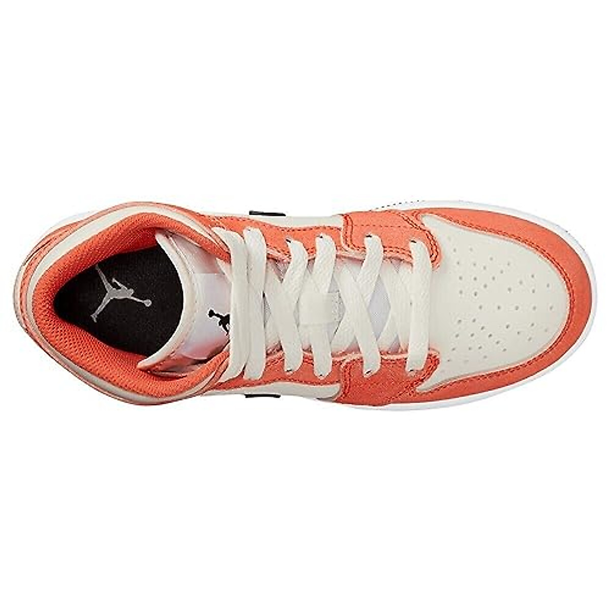 Nike Air Jordan 1 Mid Grade School Team Orange/Black-Sail-White DV1336-800 6.5Y