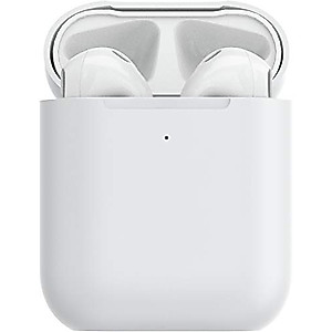 PopSockets PopGrip Headphone Case Compatible with AirPods: Swappable Grip and AirPods Holder for Phones and Tablets - White