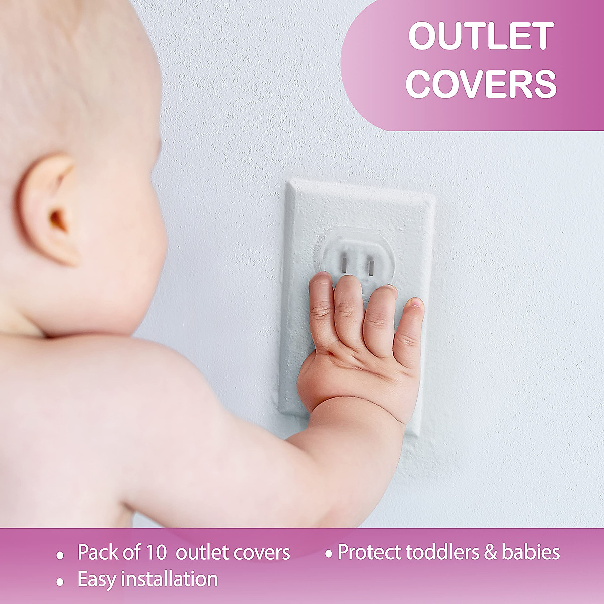 [40 Pieces] COZYCUDDLES Baby Safety Kit Safeguarding Complete Essential Child, Toddler, Baby Proofing Kit - Adjustable Locks for Cabinets, Drawers, Corner Guards, Outlet Covers, Door Pinch Protectors