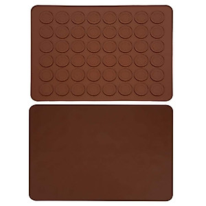 Macaron Kit Baking Macaron Cake Pad 48 Holes Silicone Mat, Silicone Baking Mat, for Making Cakes Making Chocolate