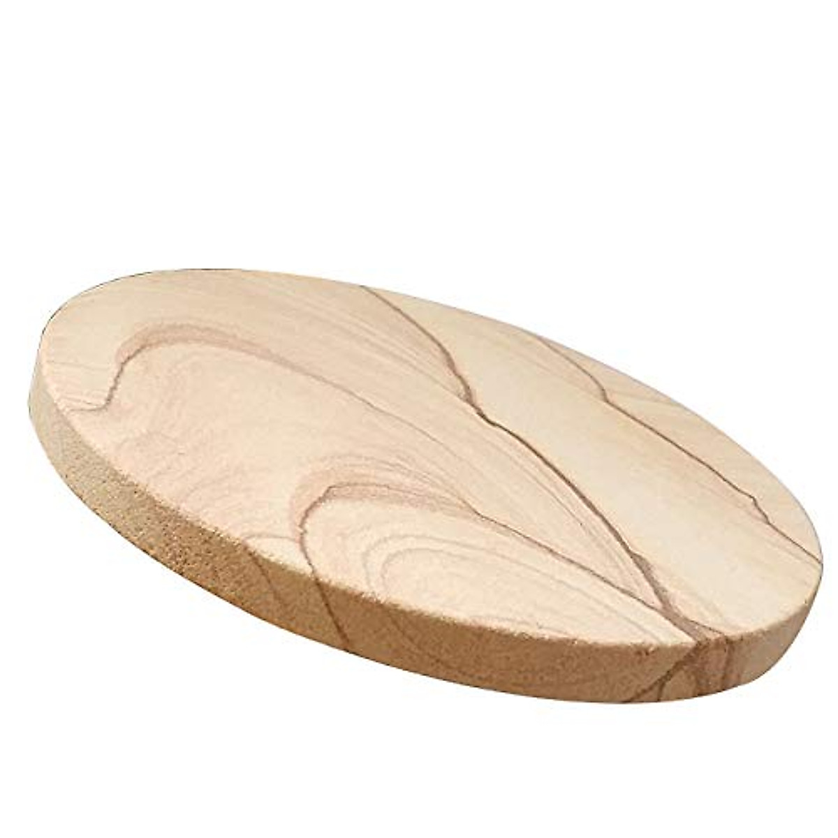Sandstone Coaster,Set of Six,Natural Sandstone 3.94 Inch Fashion Pattern,Cork Non-Slip Back Cover