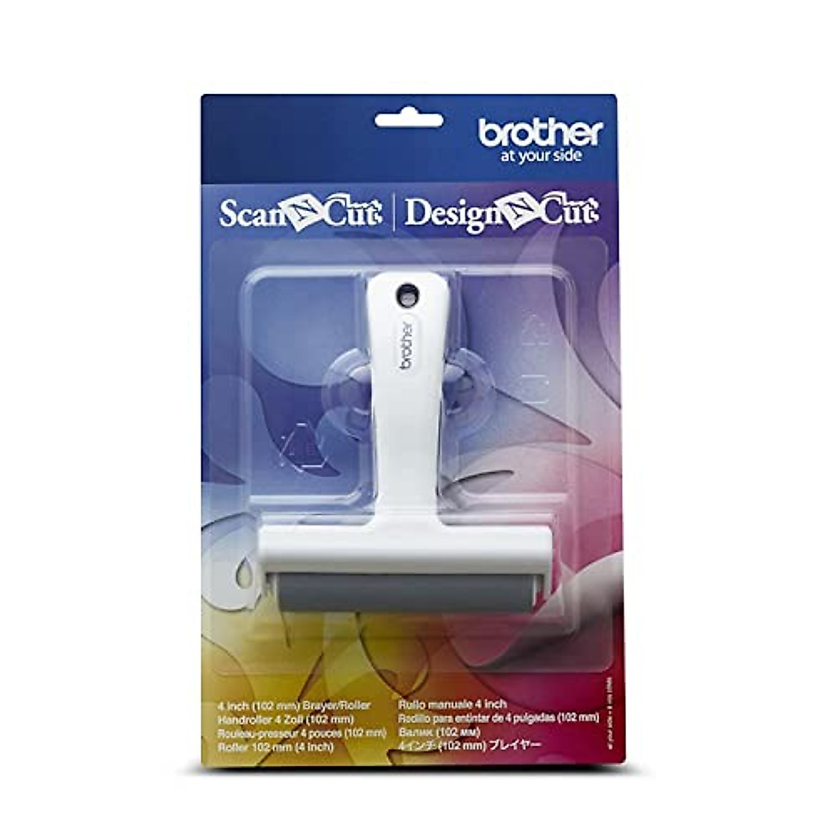 Brother ScanNCut 4" Brayer Roller CABRY1, Handroller Accessory Tool for Smoothing and Securing