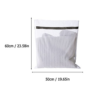 WINOMO 10pcs Laundry Bags Kit Mesh Wash Bag Bra Lingerie Mesh Wash Bag Clothing Washing Bag White