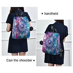 Women's Fashion Backpack Purses Handbags Mandala Shoulder Bag Travel bag