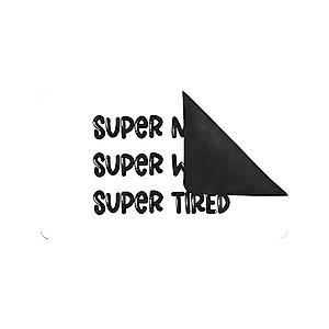 susiyo Doormat 30"x18" Super Mom Super Wife Super Tired (4) Non-Slip Indoor Entryway Door Mat (Rubber Backing)