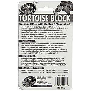 Zoo Med Laboratories SZMBB55 Tortoise Banquet Block, Net WT 5 oz