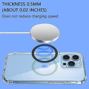 9 Pack Metal Ring Sticker for Magsafe, Magnetic Ring for Wireless Charging Magsafe Ring, Compatible with iPhone 13/12/11/X/8 Pro/Pro Max, Galaxy S21 Car Phone Mount Holder (9 Colors)