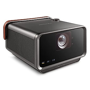 ViewSonic X10-4KE True 4K UHD Short Throw LED Portable Smart Wi-Fi Home Theater Projector Compatible with Amazon Alexa and Google Assistant (Renewed)
