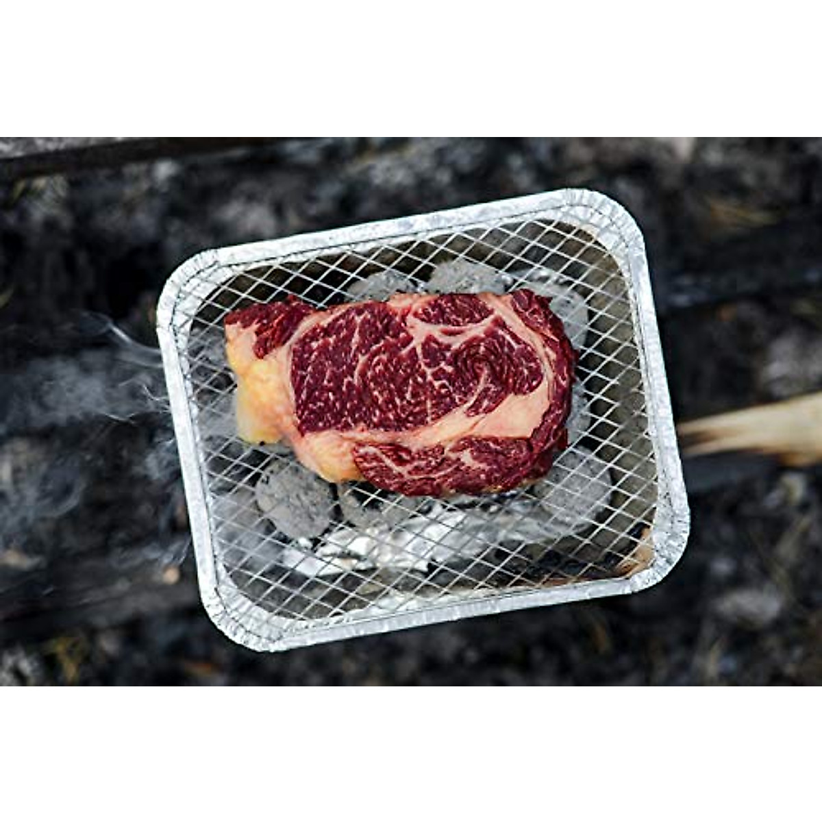 EZGRILL Disposable Charcoal Grill Ideal for Camping and Tailgate Parties -Pack of 2 Small size Portable, Easy To Light, and Convenient charcoal grill Lasts 1.5 hours Grill Anytime, Anywhere