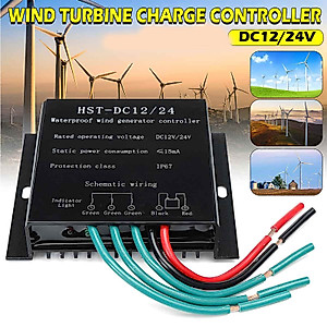 MPPT Wind Turbines Generator Charge Controller, 6000W-9000W 12/24V /48V MPPT Waterproof LED Overvoltage Speed Protection,48v