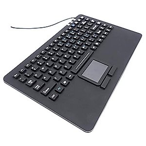 Industrial Computers Inc. Mini Keyboard with Touchpad IP68 Waterproof Rugged Silicone KBSI-87-TP