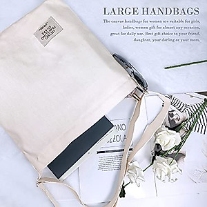 Canvas Tote Bag, Off-White Large