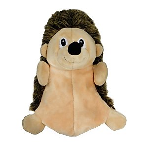 SmartPetLove Snuggle Puppy Tender-Tuffs Crinkle - Large Tough Plush Stuffed Hedgehog Animal Dog Toy with Puncture Resistant Squeaker and Super Strong Seams